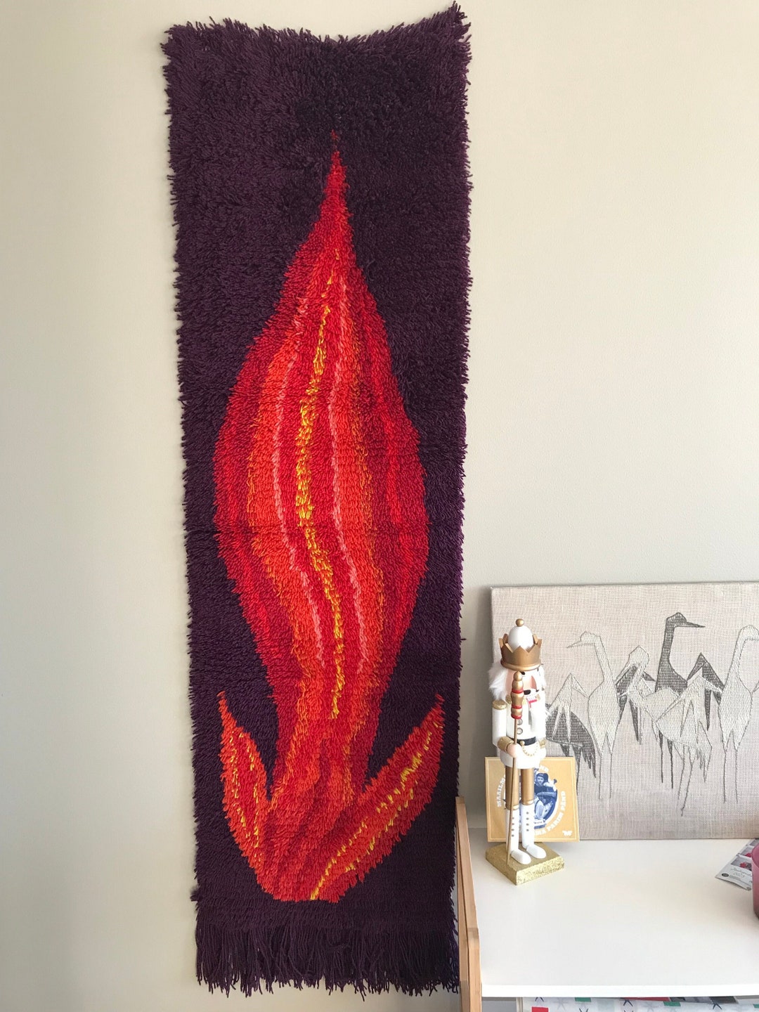 Vintage Rya Wallhanging/ Rya Rug Wall Art / Rya Rug Wallhanging ...