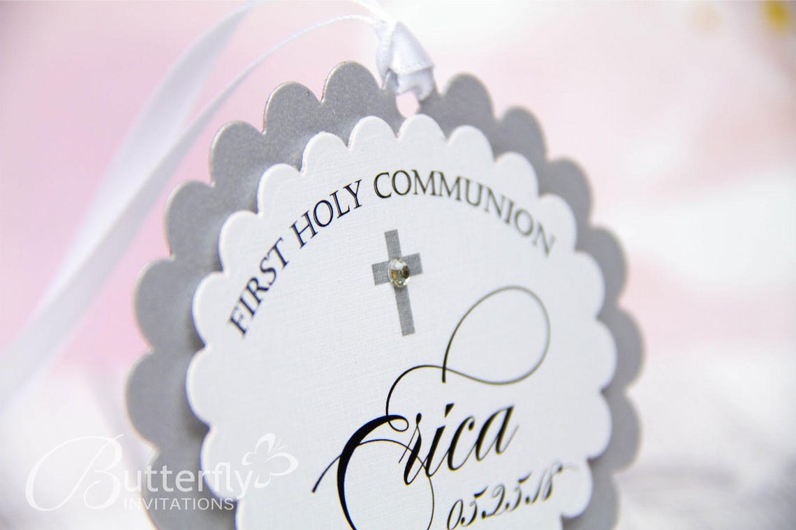 Custom Favor Tag Personalized Tag First Communion Tag Gift - Etsy Canada