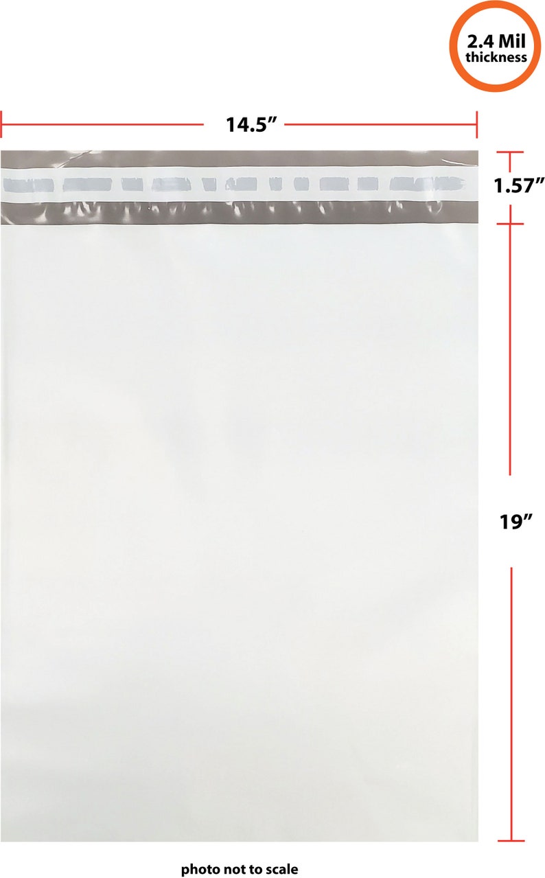 100 Poly Mailers 14.5 X 19 Self Sealing Shipping - Etsy