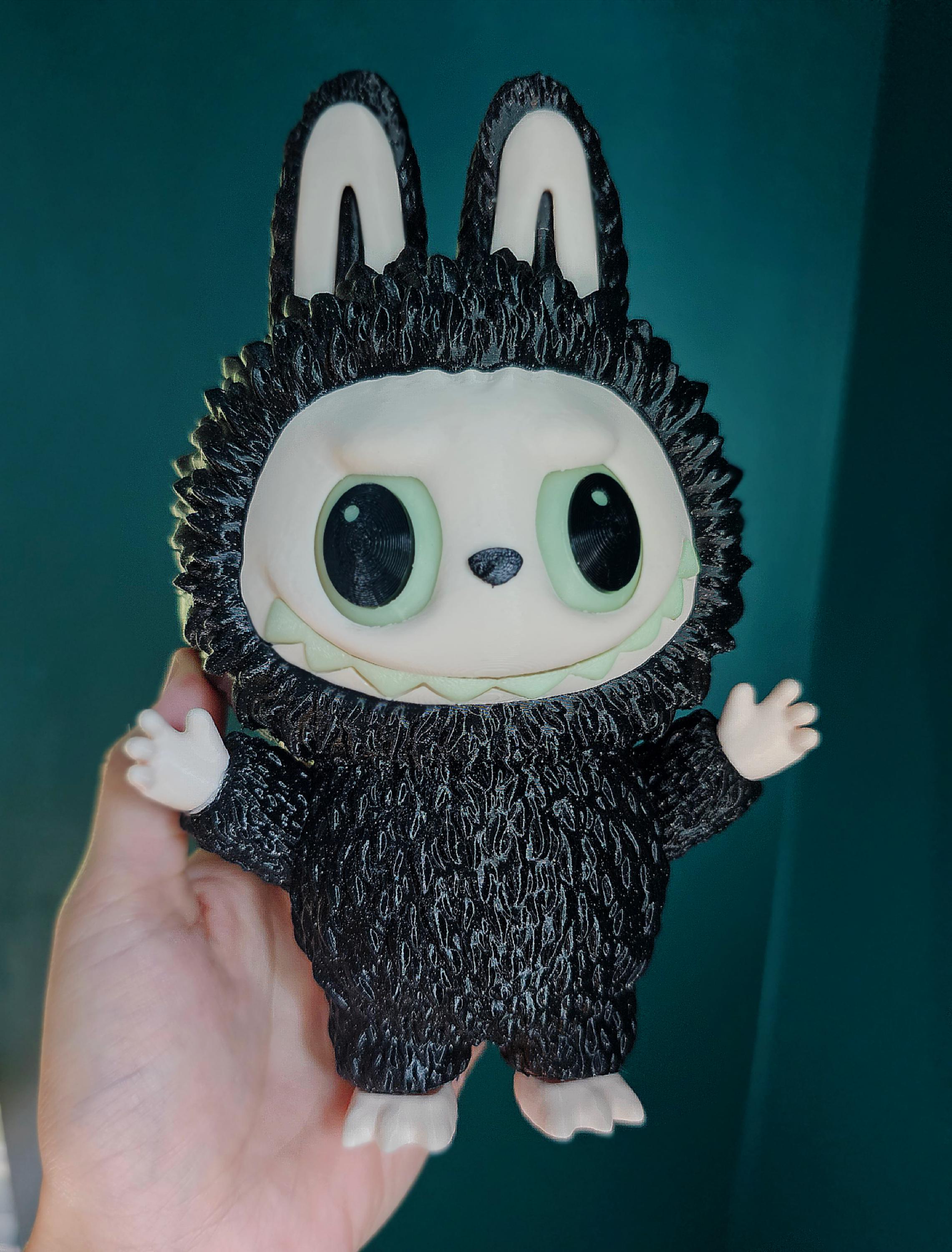3d Printed Labubu Shimmer Sparkle Glitter Inspired Figure Doll - Etsy