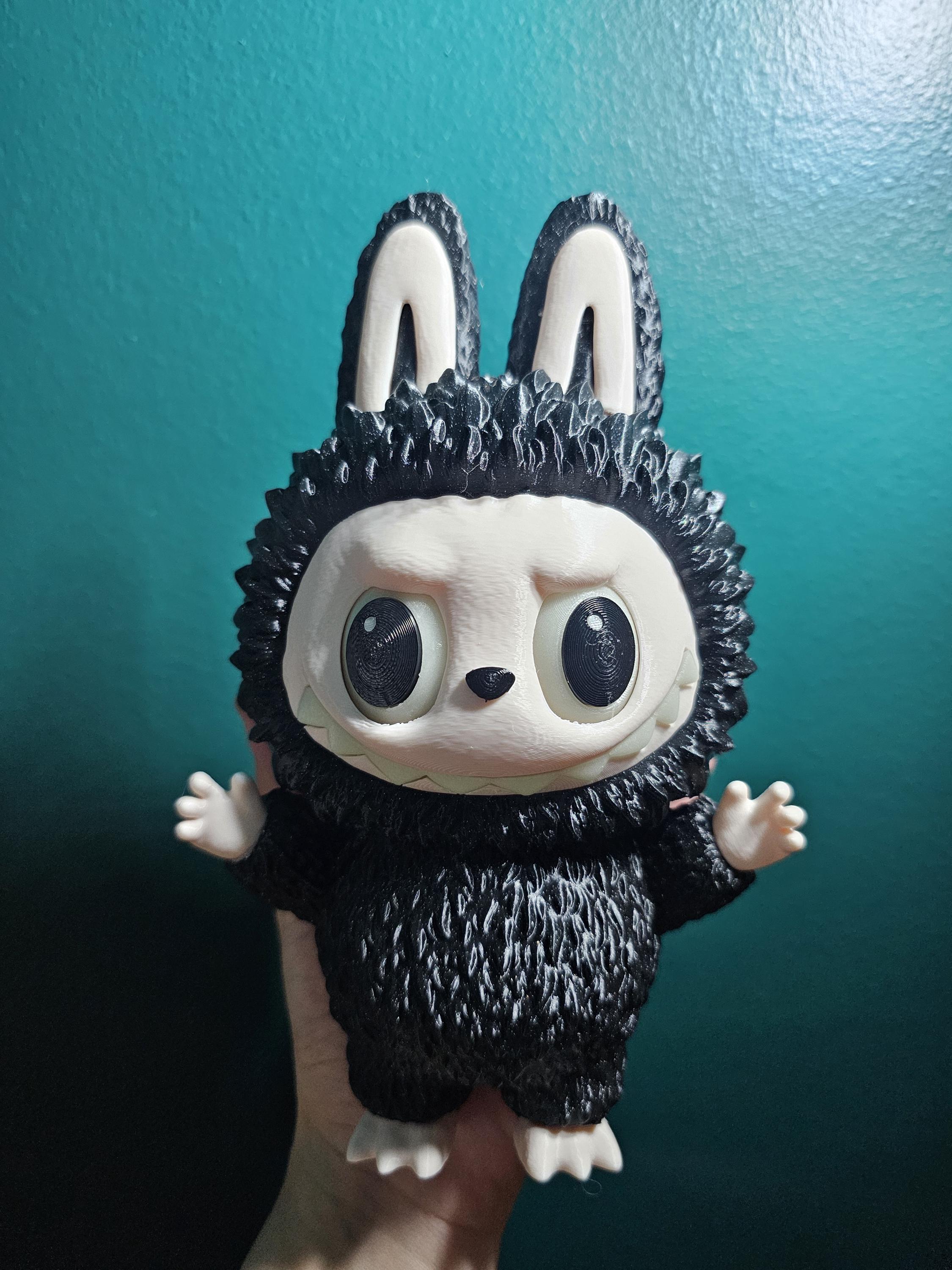 3d Printed Labubu Shimmer Sparkle Glitter Inspired Figure Doll - Etsy