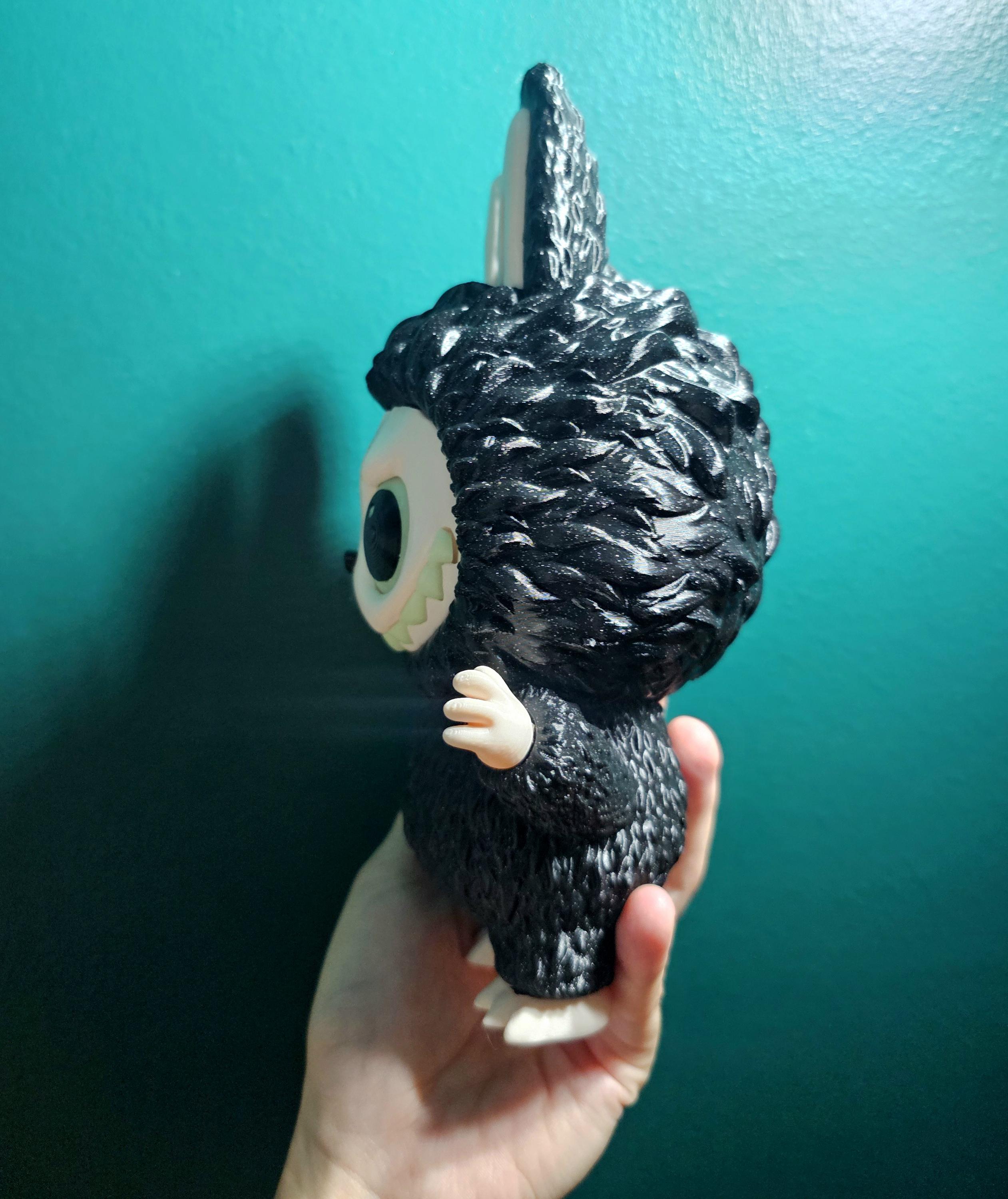 3d Printed Labubu Shimmer Sparkle Glitter Inspired Figure Doll - Etsy