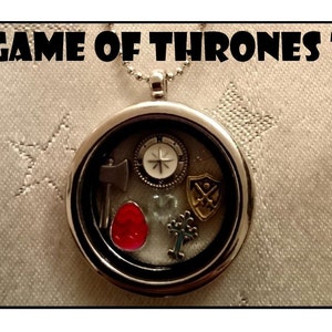 Game of Thrones Lockets tyrian/baratheon/tyrell/jon Snow/winter is ...