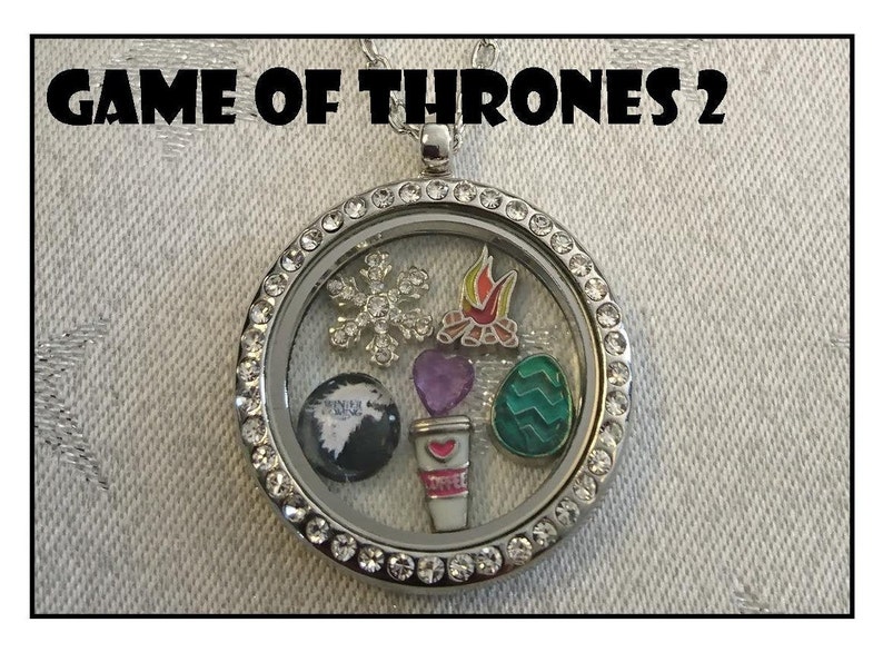 Game of Thrones Lockets tyrian/baratheon/tyrell/jon Snow/winter is ...