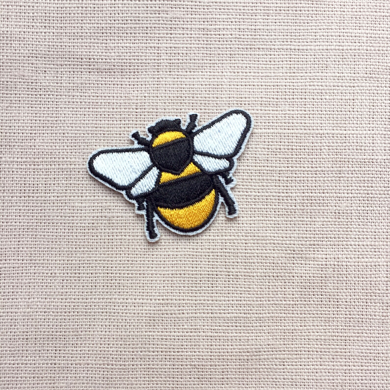 Bee Embroidered Patch Iron on Patches Bee Lover Gift - Etsy UK