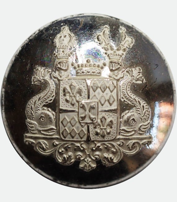 Antique Livery Button With the Coat of Arms / Family Crest of - Etsy