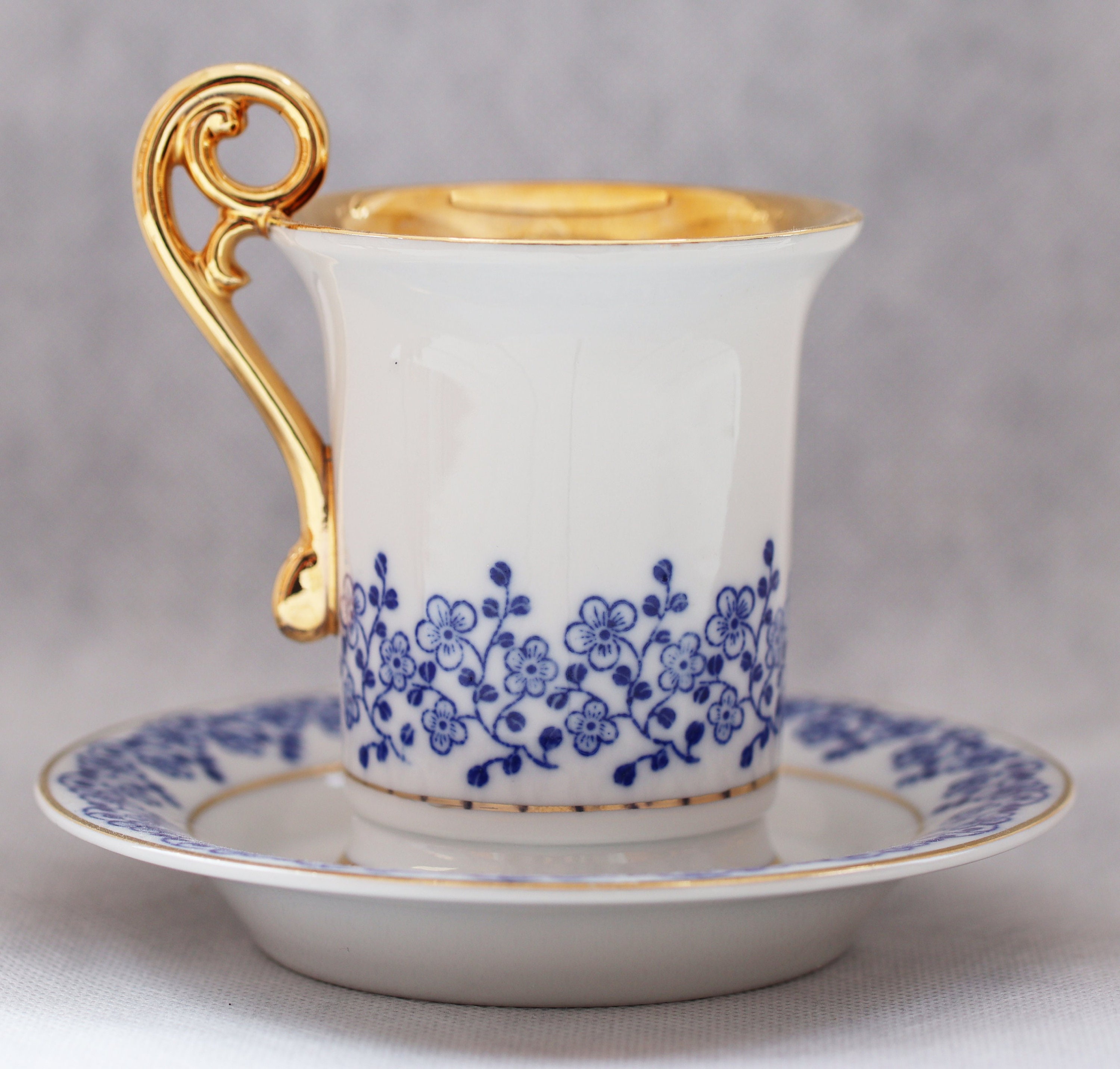 Collectible Vintage GDR Germany 1972s Porcelain Cup and Saucer, West ...