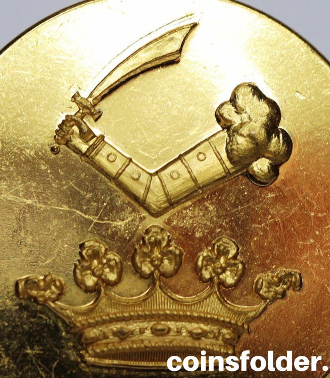 Antique Gilt Livery Button With the Family Coat of Arms of | Etsy