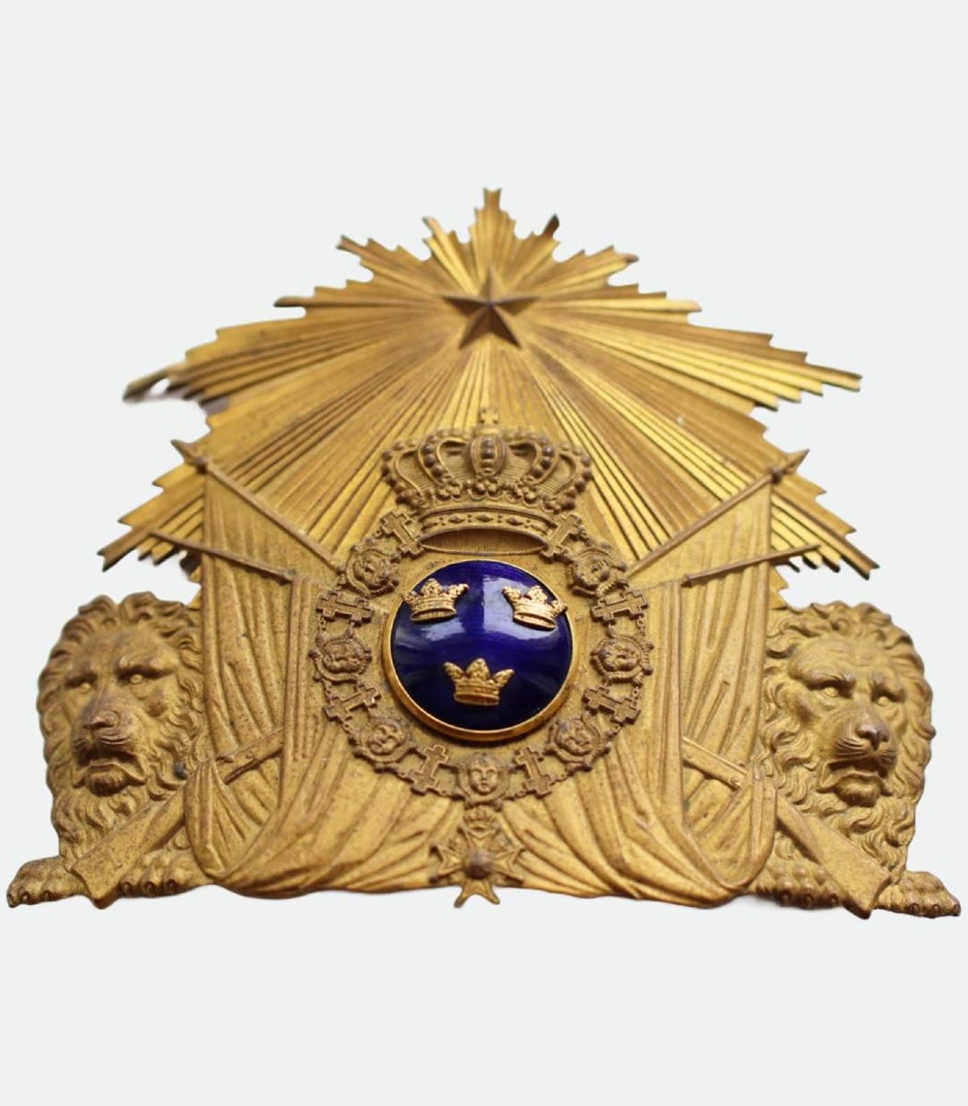 Swedish Military Shako Infantry Plate, Cap Cockade, Hat Badge M/1865 - Etsy