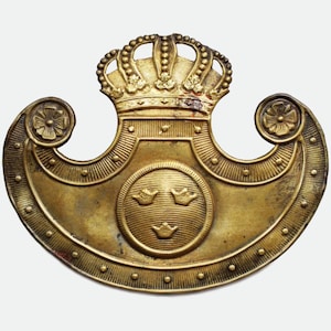Swedish Military Shako Plate, Cockade, Badge for Non-commissioned ...