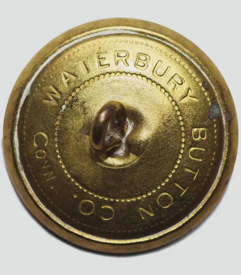 Vintage US Army Button BY Waterbury Button Co. Conn - Etsy