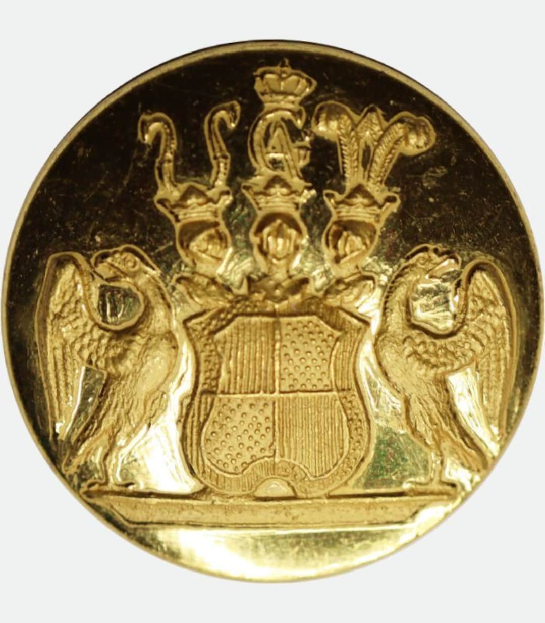 Antique Livery Button With the Family Coat of Arms of Thott - Etsy