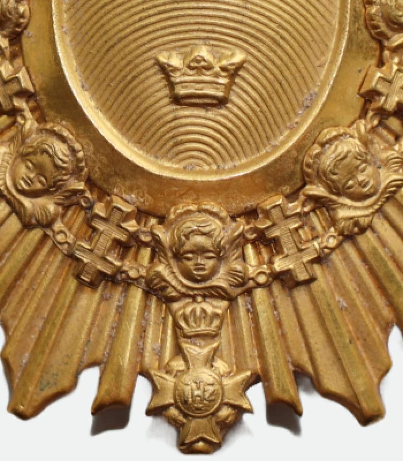 Swedish Military Artillery Shako Plate, Cap Cockade, Hat Badge M/1880 ...