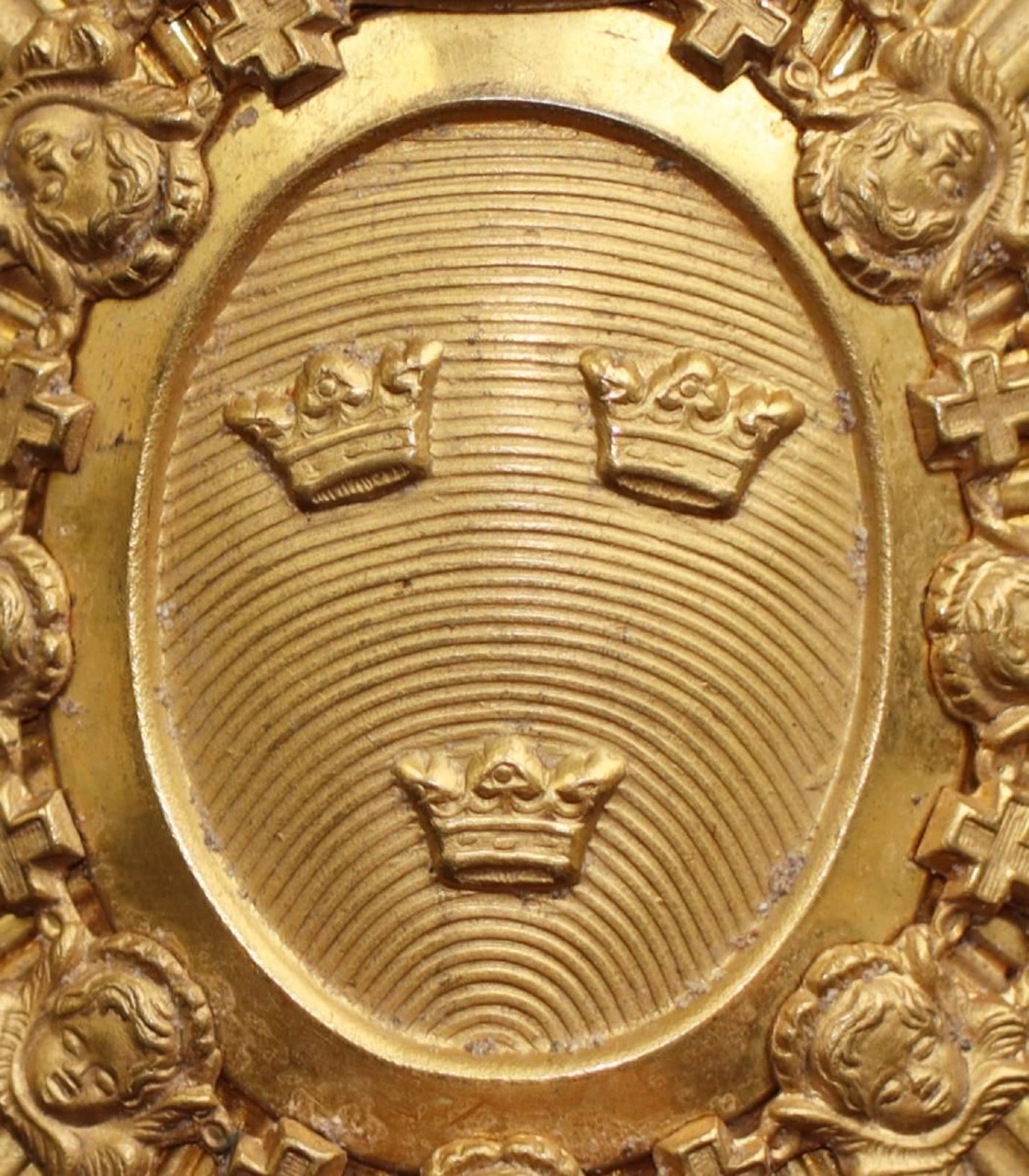 Swedish Military Artillery Shako Plate, Cap Cockade, Hat Badge M/1880 ...