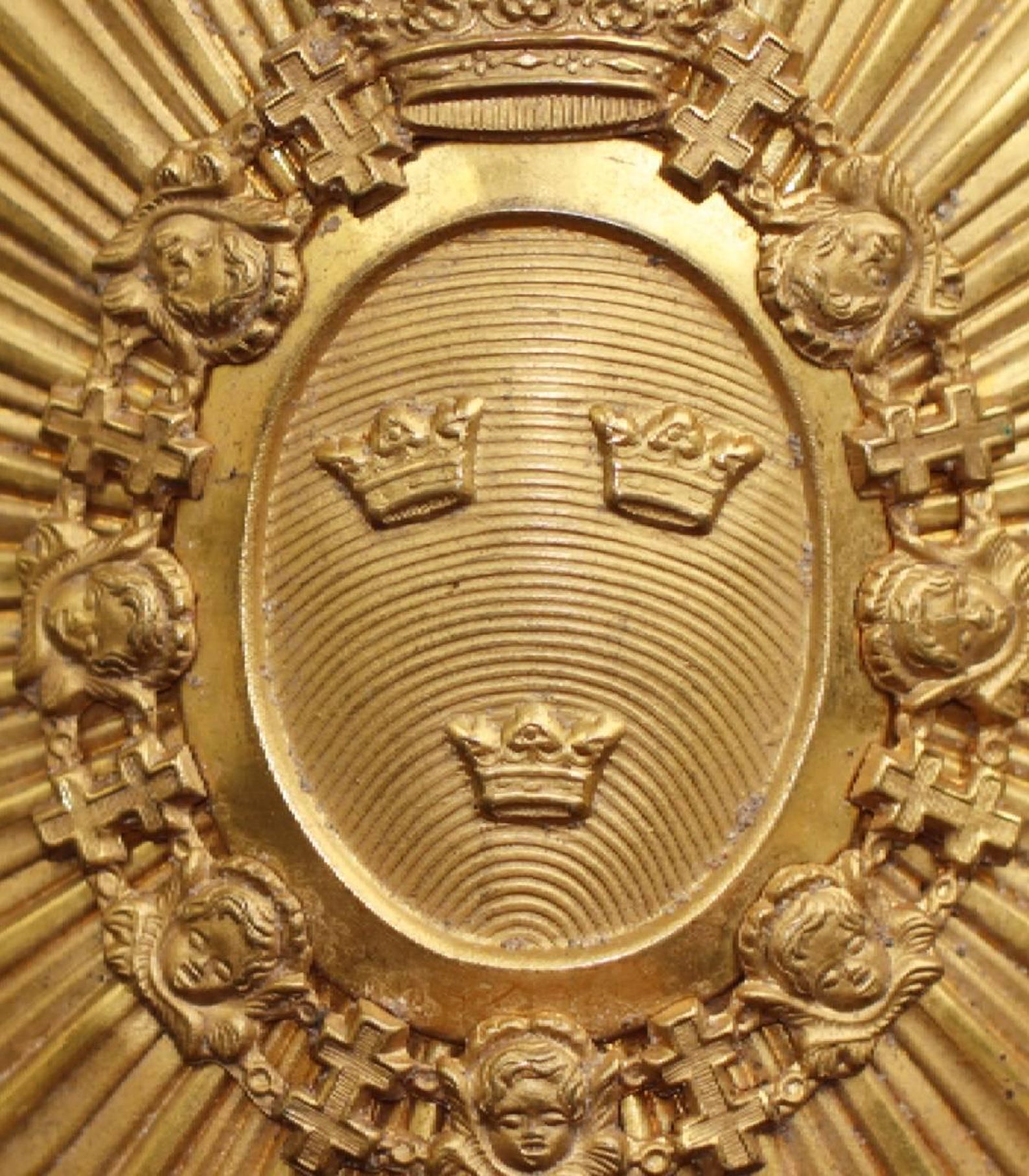 Swedish Military Artillery Shako Plate, Cap Cockade, Hat Badge M/1880 ...