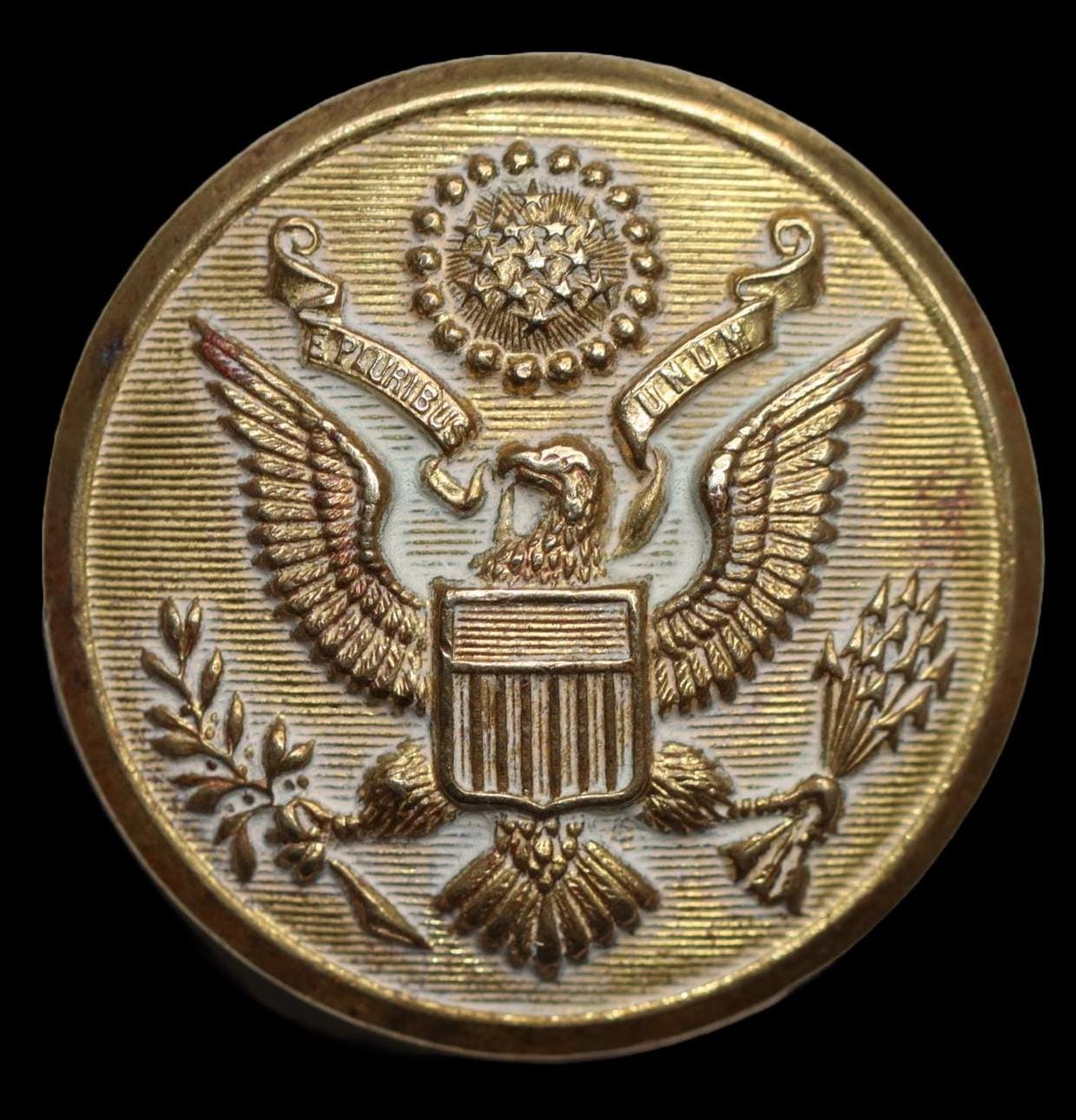 Vintage US Army Button BY Us Military D. Evans & Co. INC. N.attleboro ...