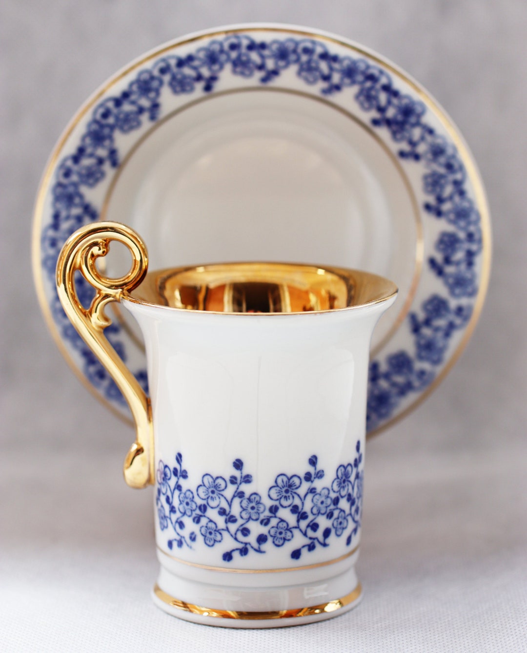 Collectible Vintage GDR Germany 1972s Porcelain Cup and Saucer, West ...