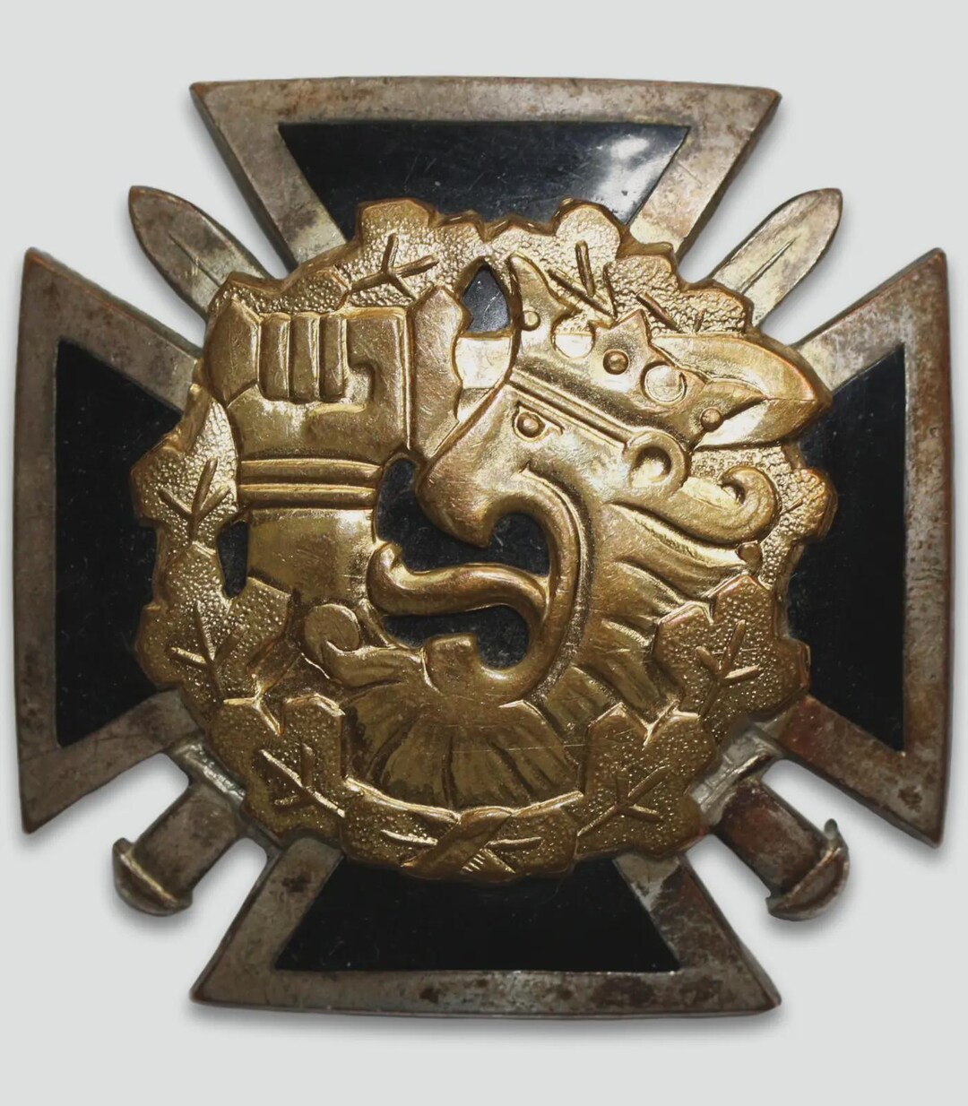 Finland Army NCO Graduation Cross Badge – Silver-plated, Enameled - Etsy