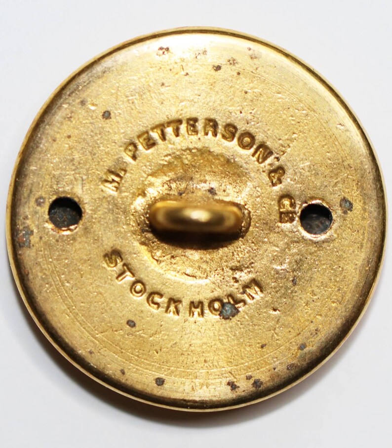 Antique Gilded Livery Button – Skjöldebrand Crest /coat of Arms - Etsy