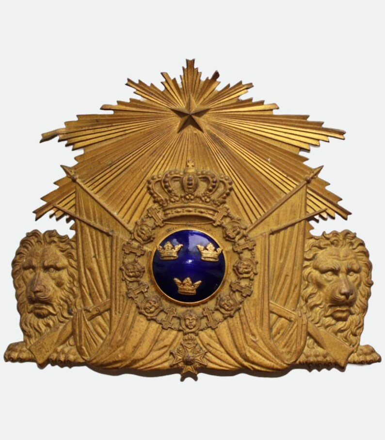 Swedish Military Shako Infantry Plate, Cap Cockade, Hat Badge M/1865 - Etsy