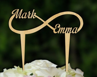 Infinity cake topper | Etsy
