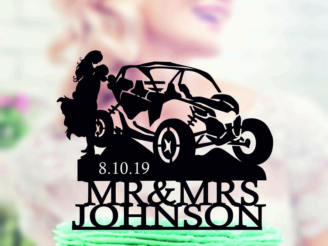 Can-am Maverick Wedding Cake Topper, 4 Wheeler Cake Topper, Can-am ...