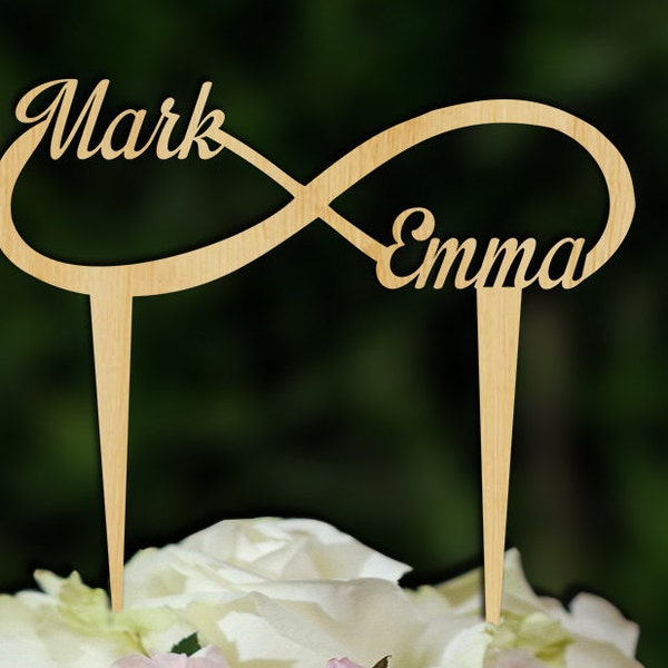 Infinity Cake Topper - Etsy