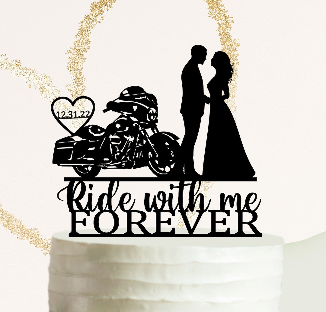 Ride With Me Forever, Street Glide Motorcycle Wedding Cake Topper ...
