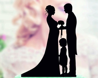 Pregnant Bride Topper With Child Wedding Cake Topper | Etsy