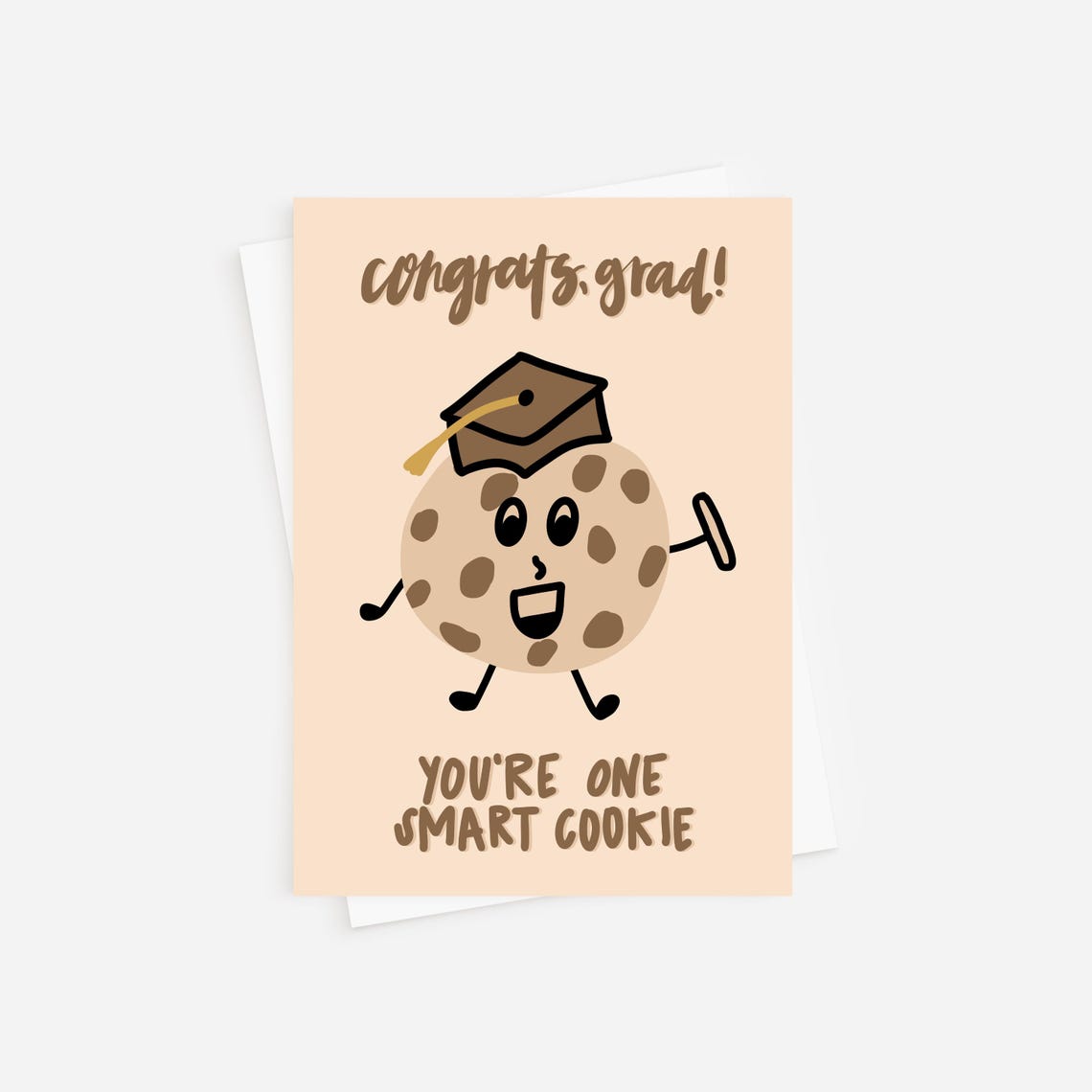 Congrats Grad You're One Smart Cookie Card | Graduation Cap | Cute ...