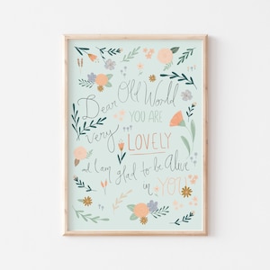 Anne of Green Gables Inspired Print/motivational Print/fun Print ...