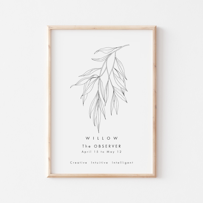 Willow Tree Print - Etsy