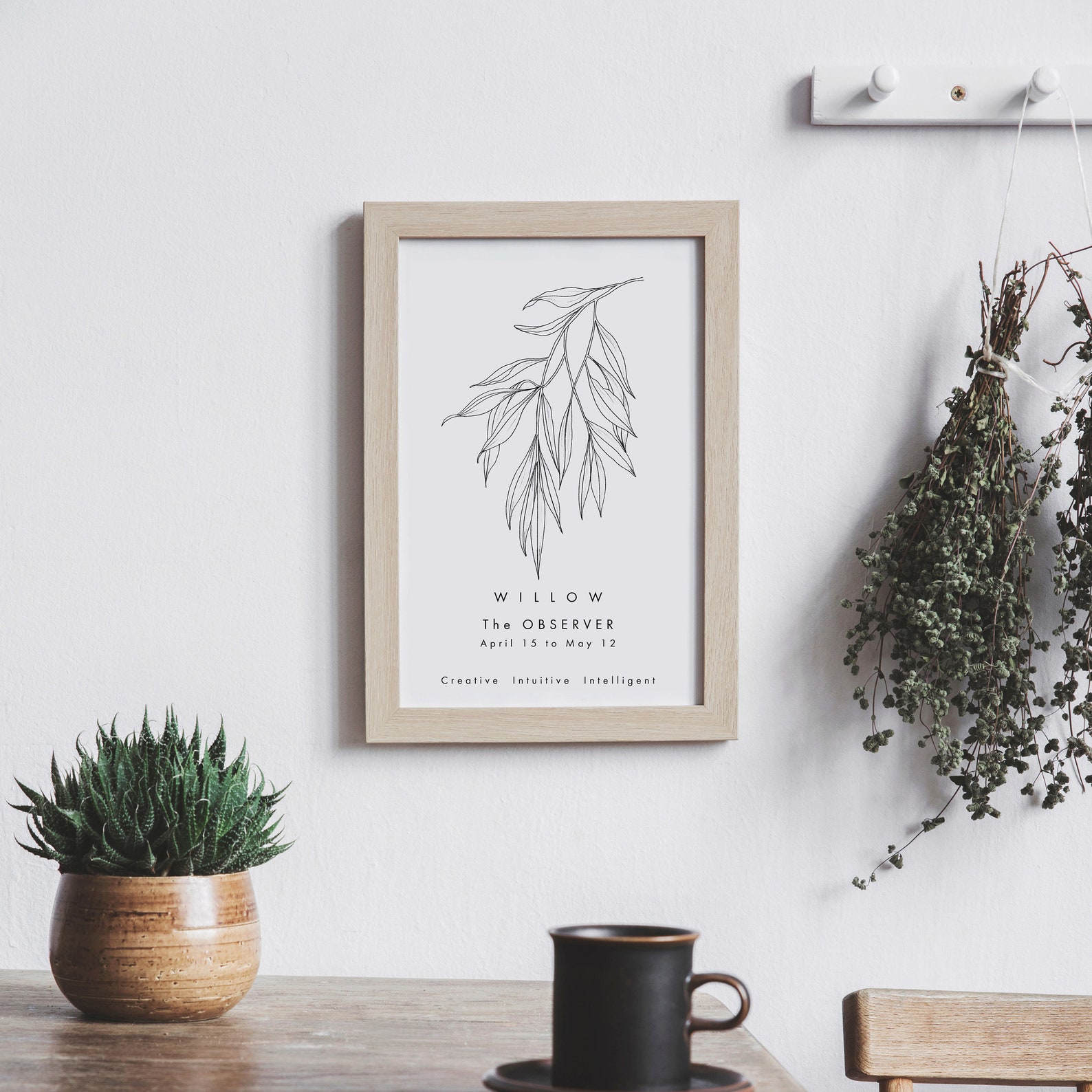 Celtic Willow Tree Print/tree Astrology Print/celtic Zodiac - Etsy