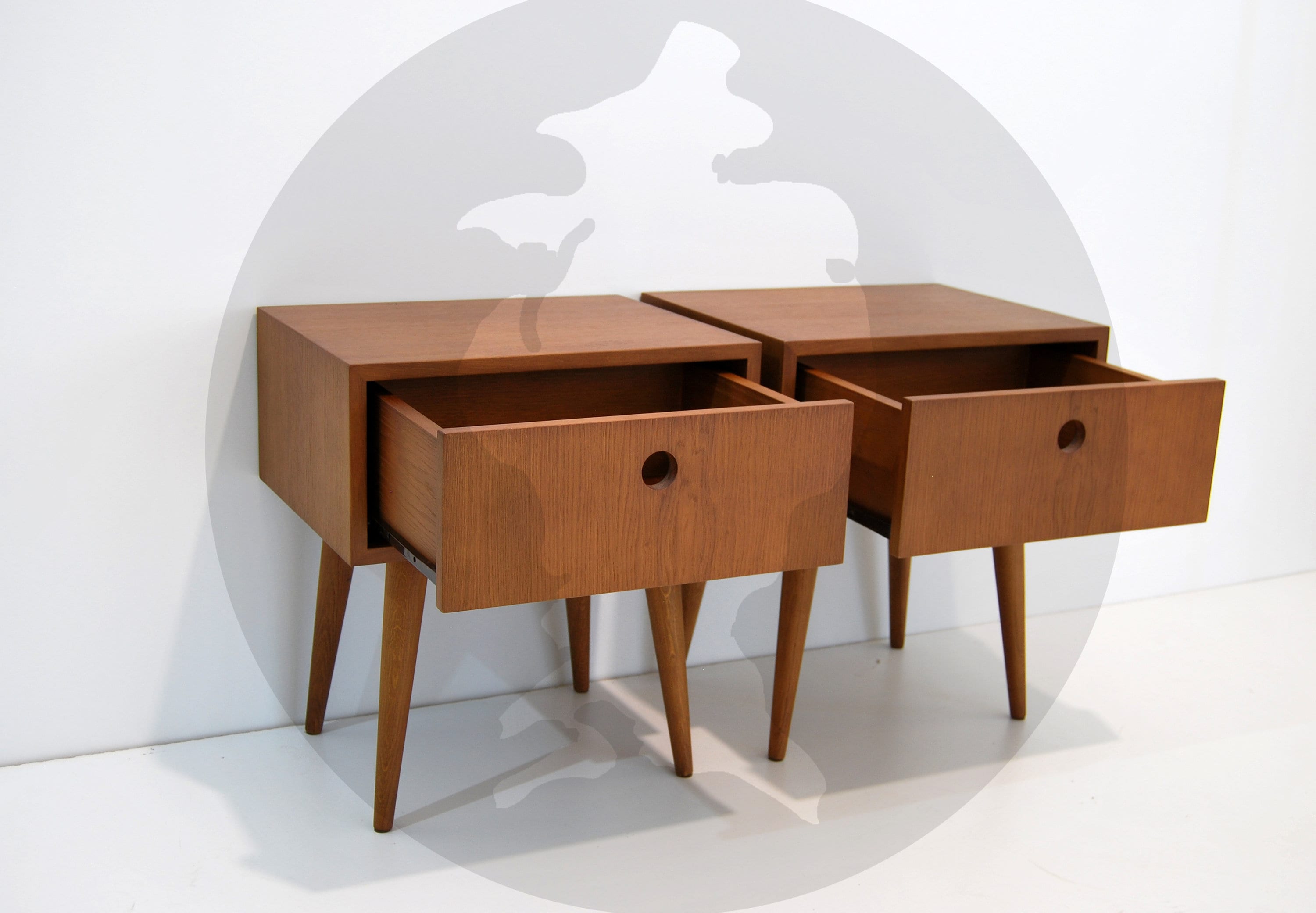 Pair of Nightstand night stand bedside table bed side | Etsy