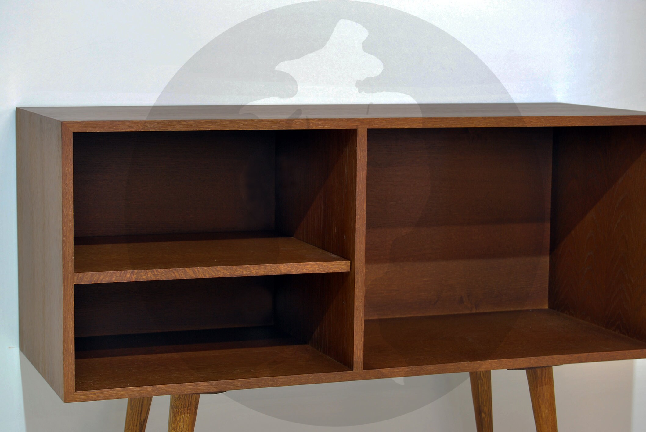 Vinyl Record Storage Mid Century Modern Sideboard Media - Etsy