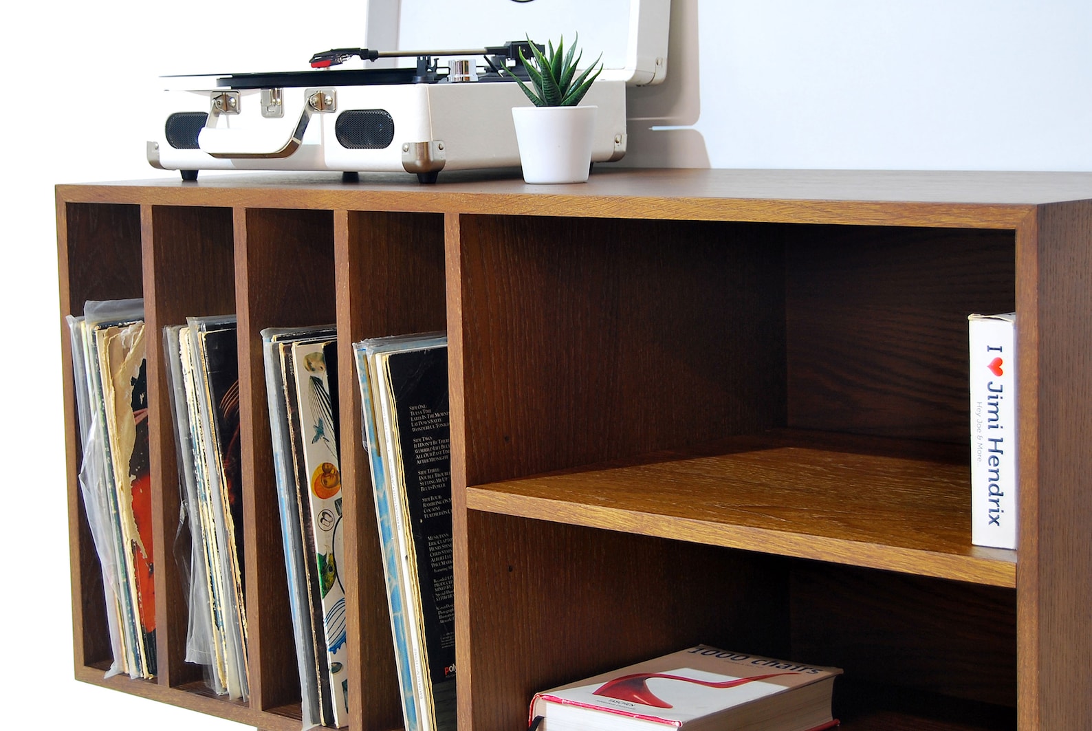 Vinyl Record Storage, Mid Century Modern Sideboard, Media Console ...