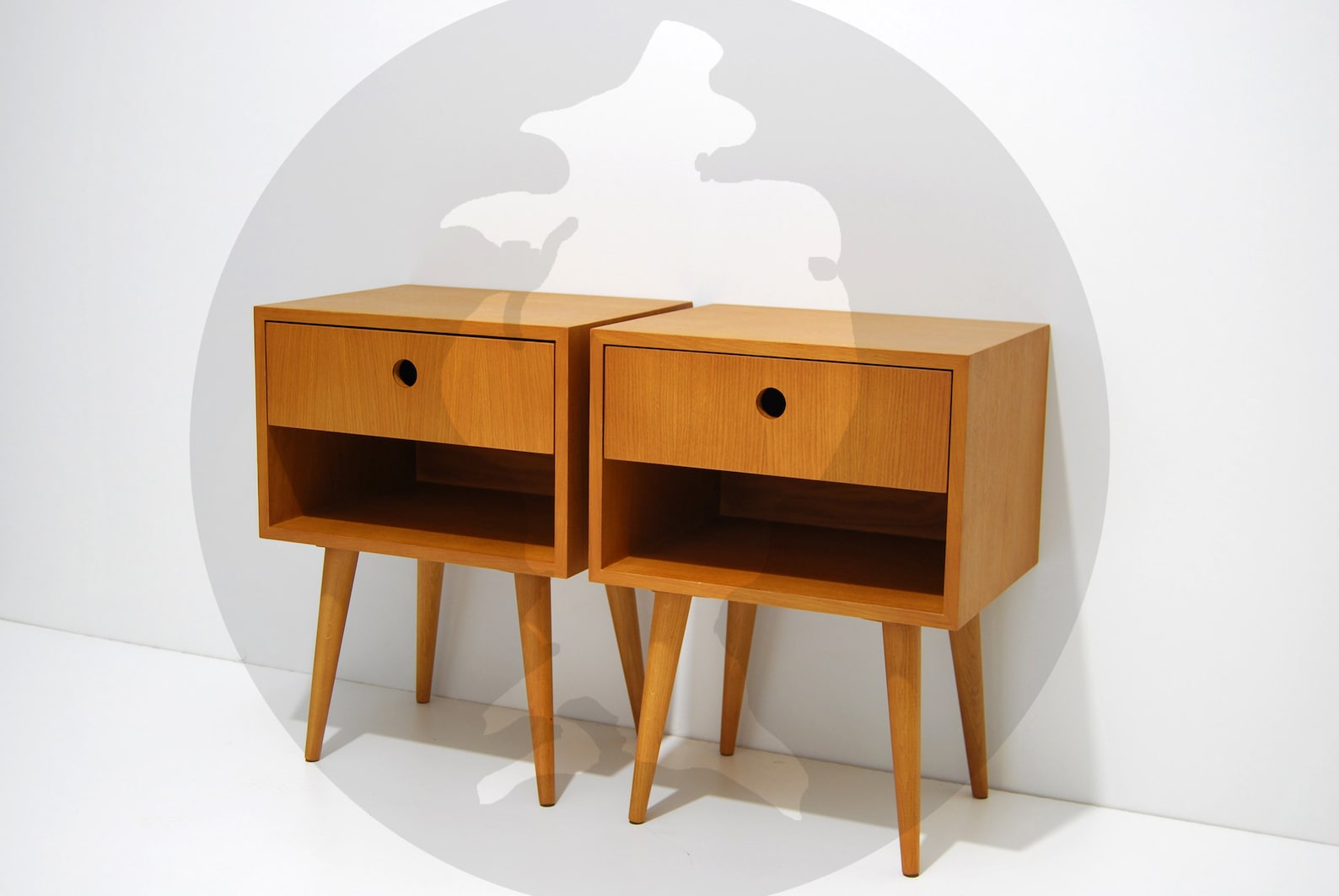 Pair of Nightstand night stand bedside table bed side | Etsy