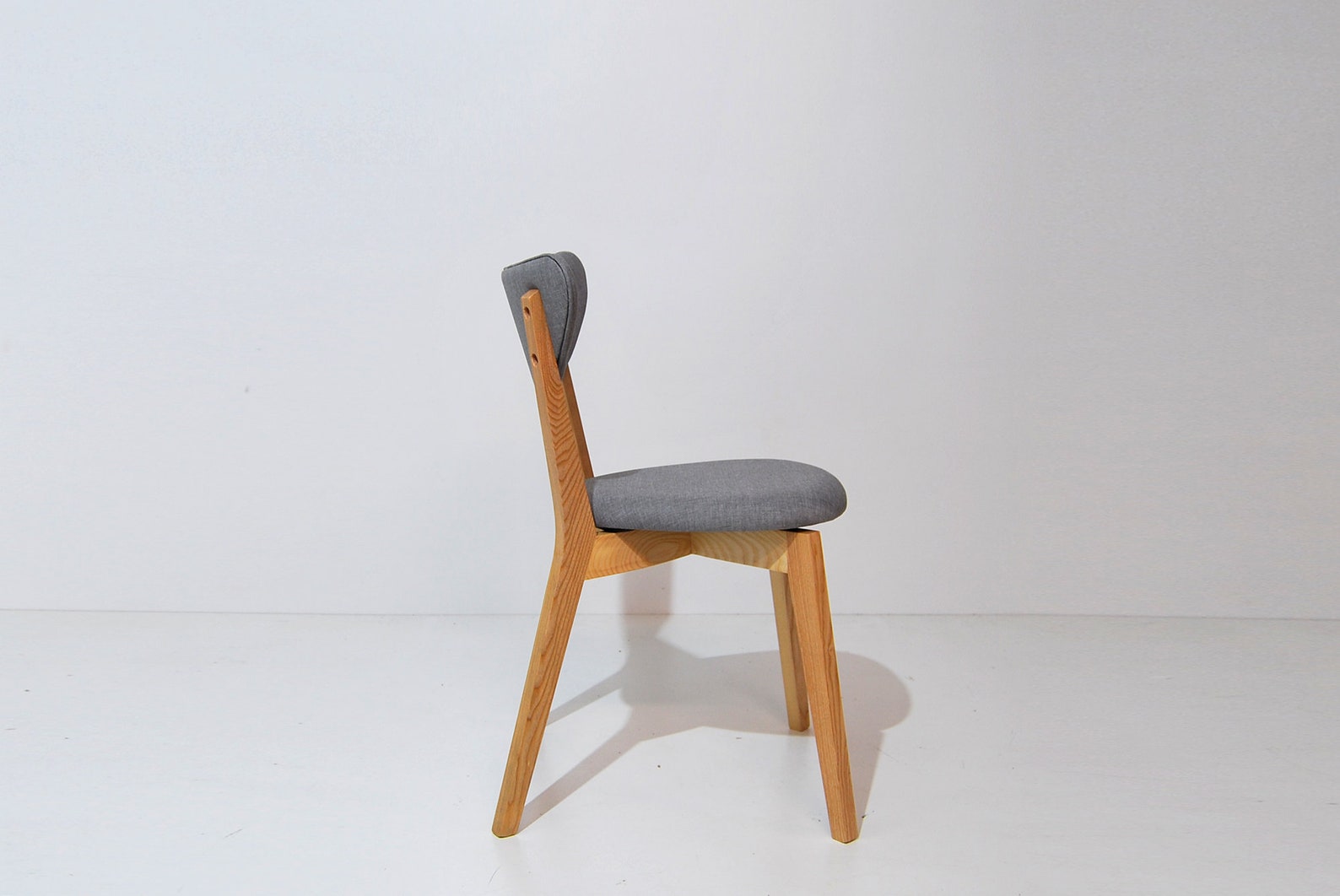 Chair in Solid Ash Wood / Scandinavian Chair / Nordic Style / Mid ...