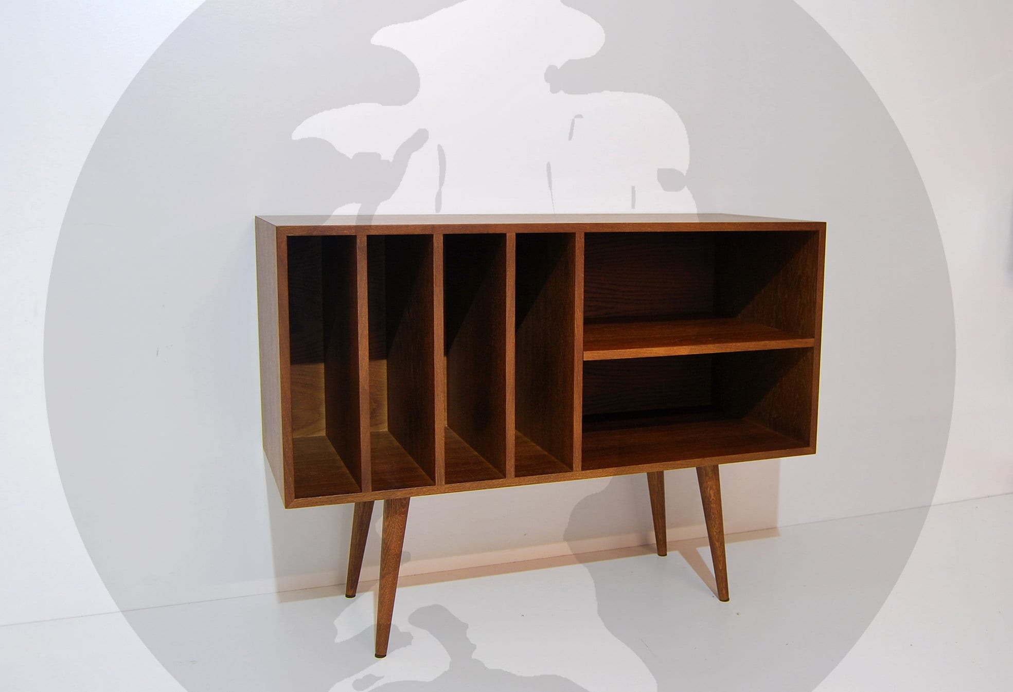 Vinyl Record Storage Mid Century Modern Sideboard Media | Etsy UK