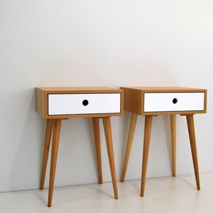 Pair of Nightstand, Night Stand, Bedside Table, Bed Side Table, Side ...