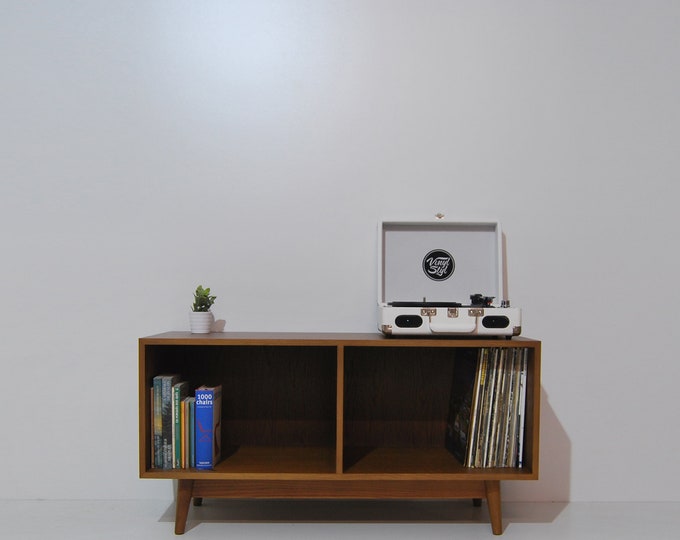 Vinyl Record Storage, Mid Century Modern Sideboard, Media Console ...