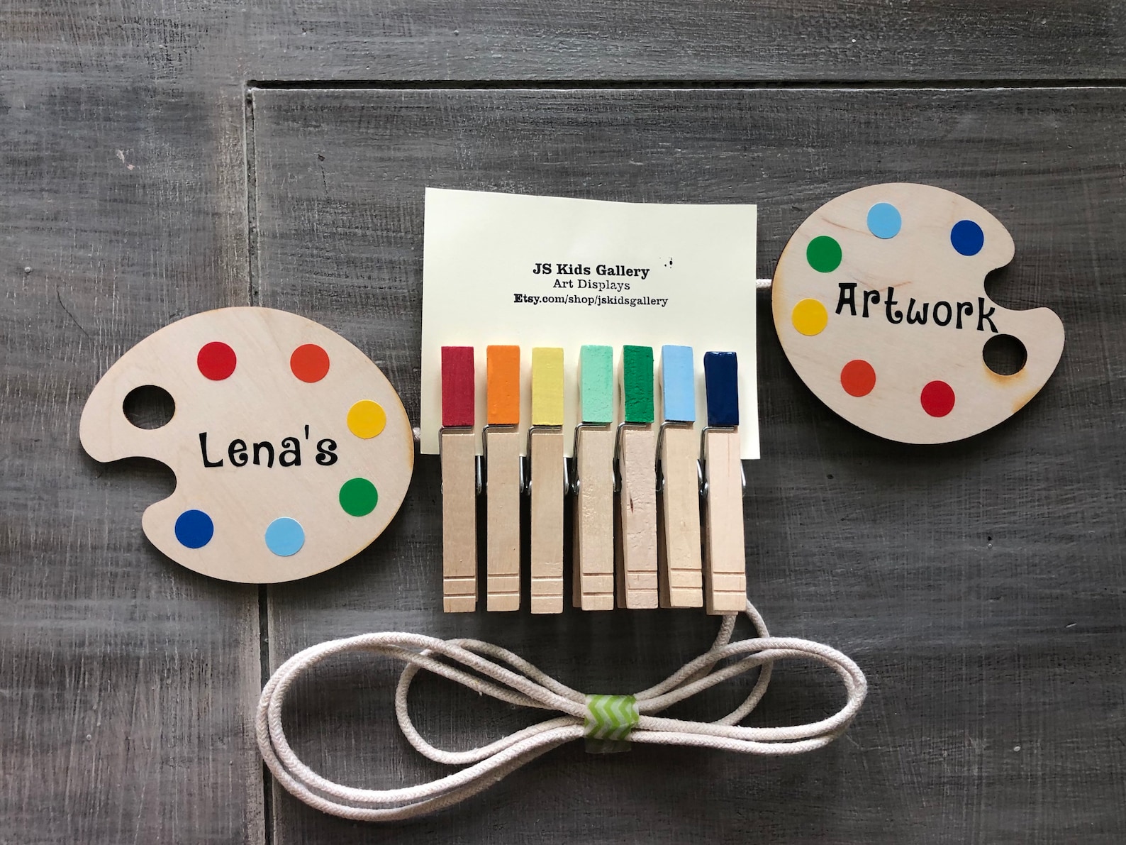 Personalized Paint Palette Kids Childrens Art Work Display - Etsy