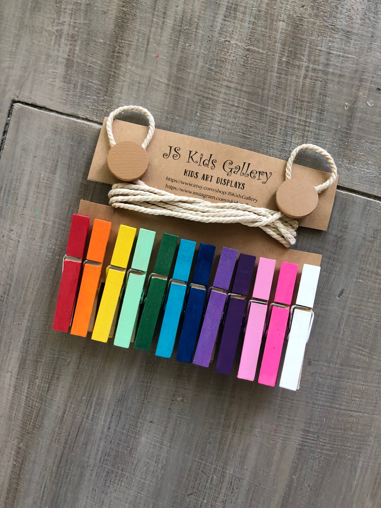 Rainbow Clothesline Artwork Display, Rainbow Art Work Display, Baby ...