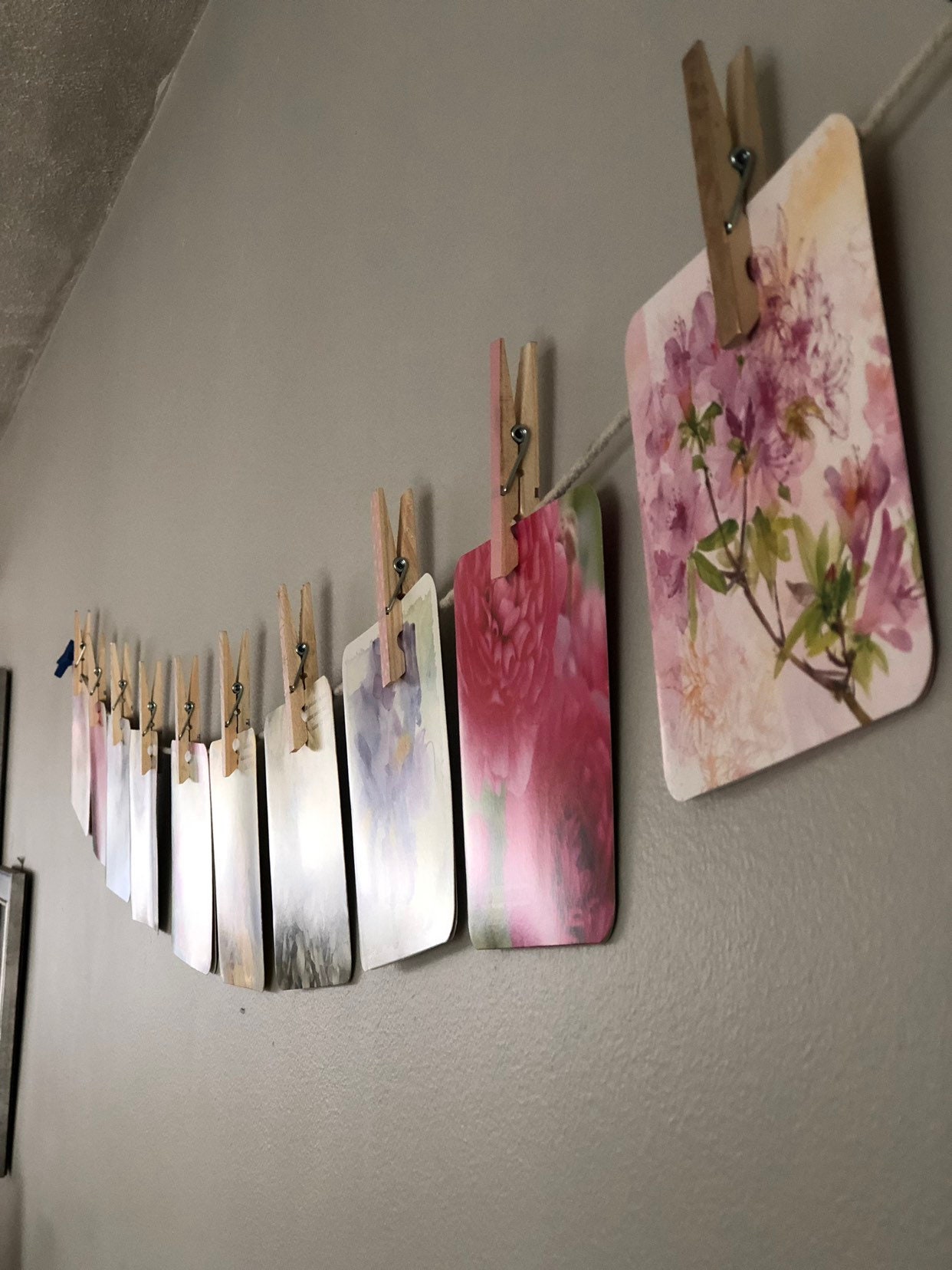 Star Clothesline Artwork Display Rainbow Art Work Display - Etsy