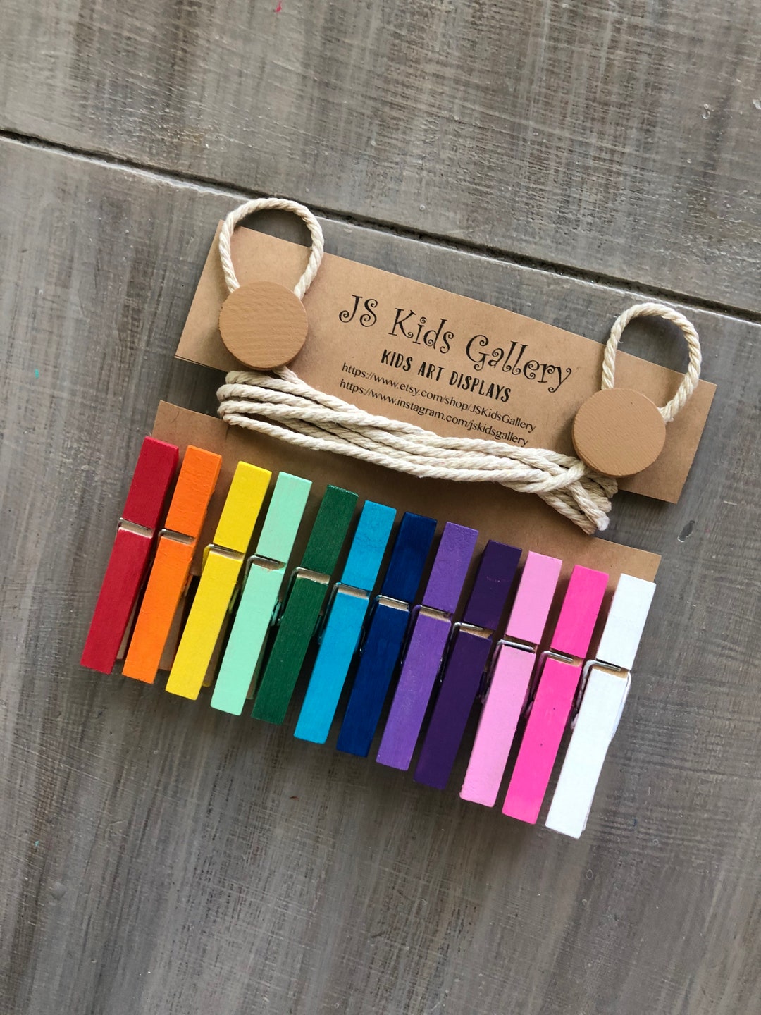 Rainbow Clothesline Artwork Display, Rainbow Art Work Display, Baby ...