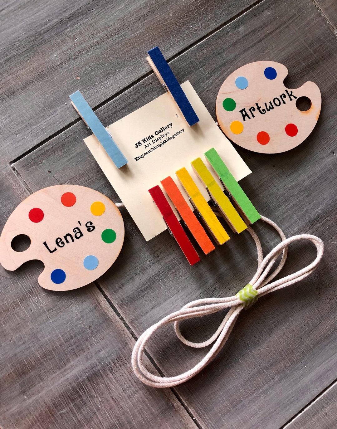 Personalized Paint Palette Children’s Art Work Display, Children's Art ...