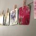 Clothesline Art Display, Art Work Display, Baby Girl Onesie Display ...
