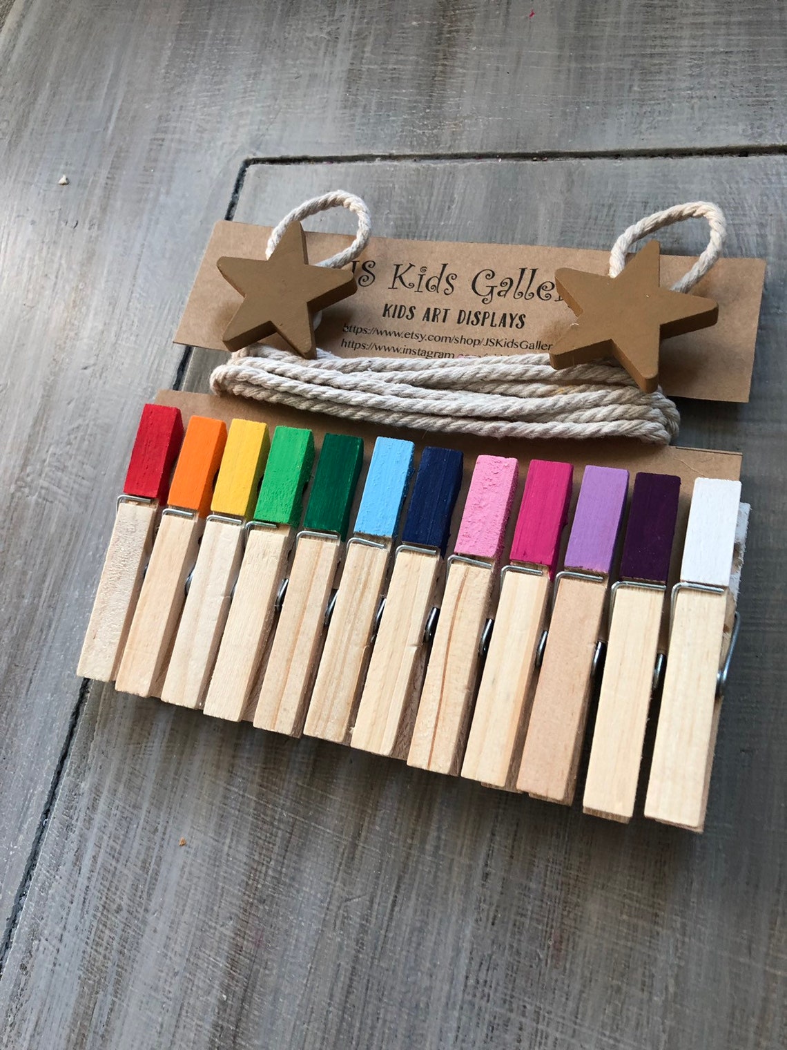 Star Rainbow Clothesline Artwork Display Rainbow Art Work - Etsy