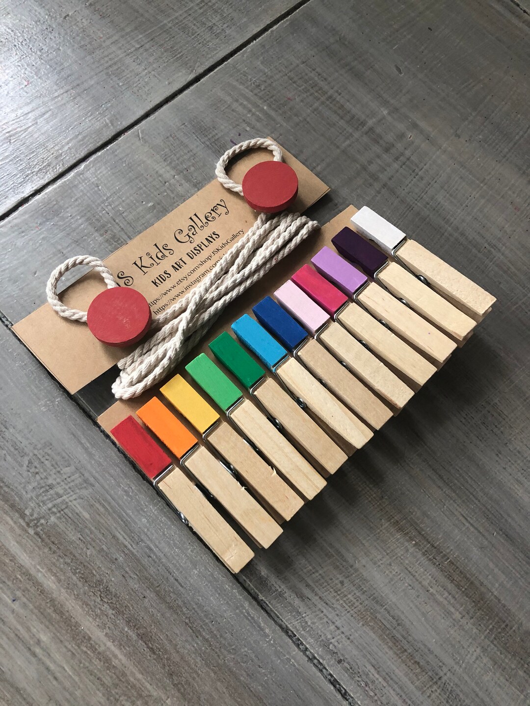 Rainbow Clothesline Artwork Display, Rainbow Art Work Display, Baby ...