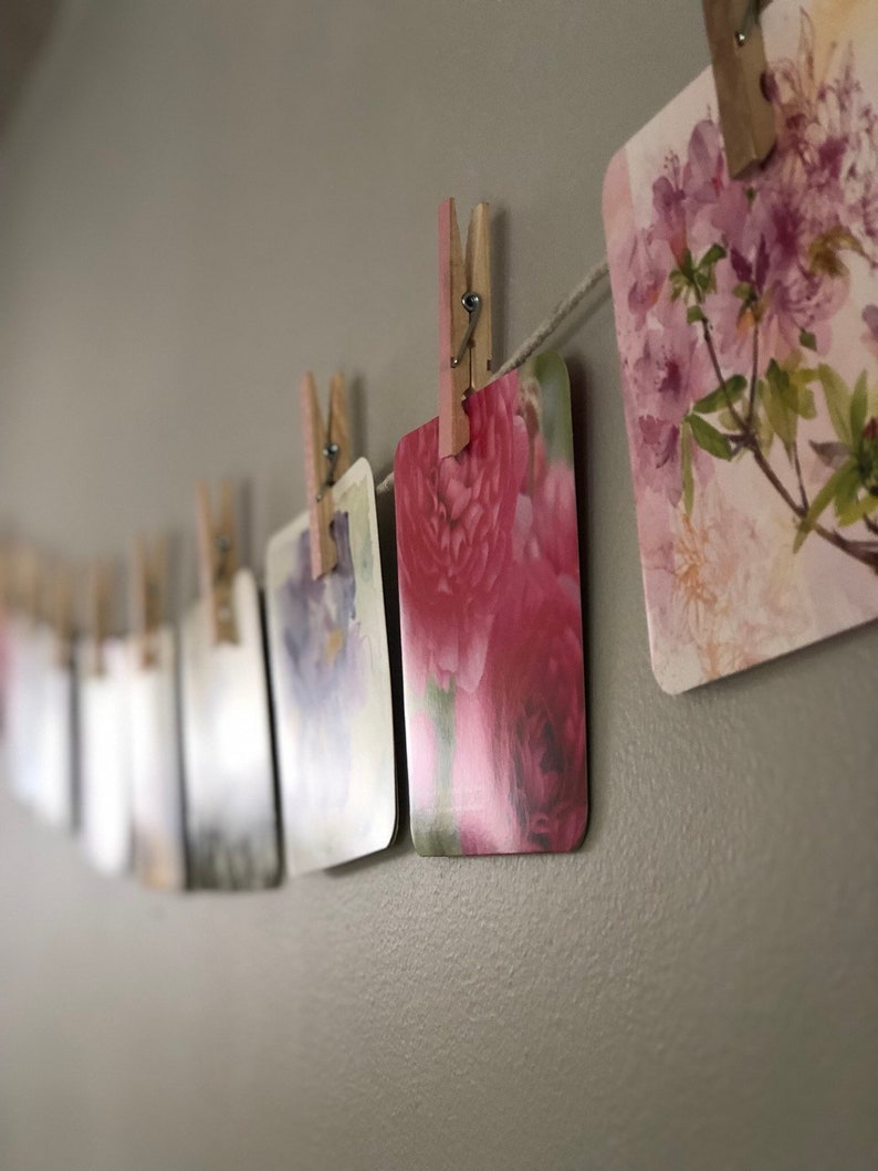 Clothesline Photo Displayart Work Display Clothespin - Etsy